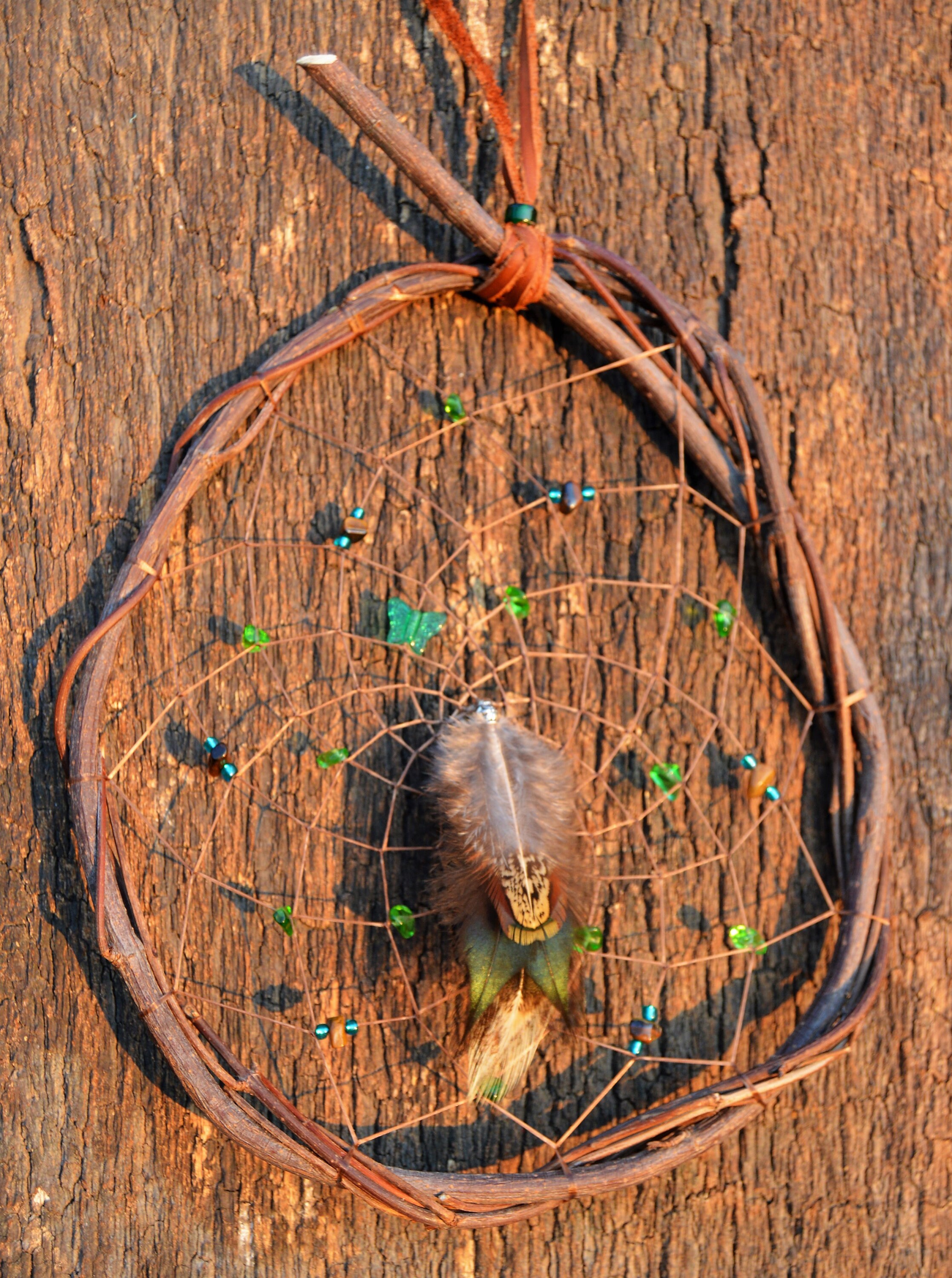Natural Dreamcatcher, Native American Made, Rustic Wall Hanging, Nature ...