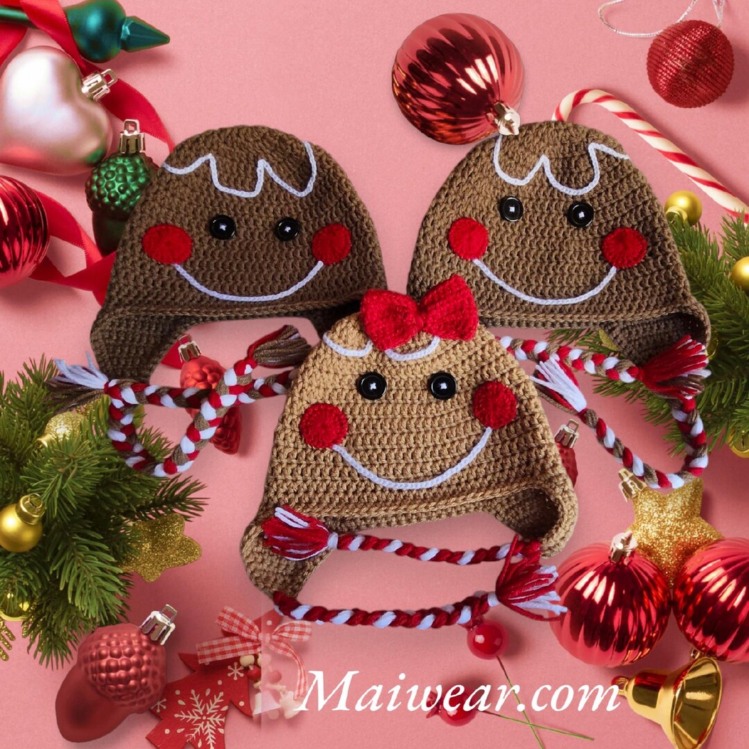 Crochet Gingerbread Hats - Etsy