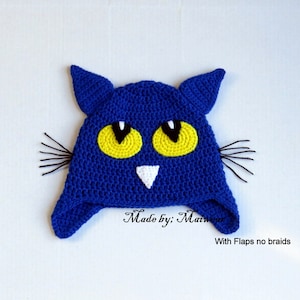 Crochet Blue Cat Hats Inspired - Etsy