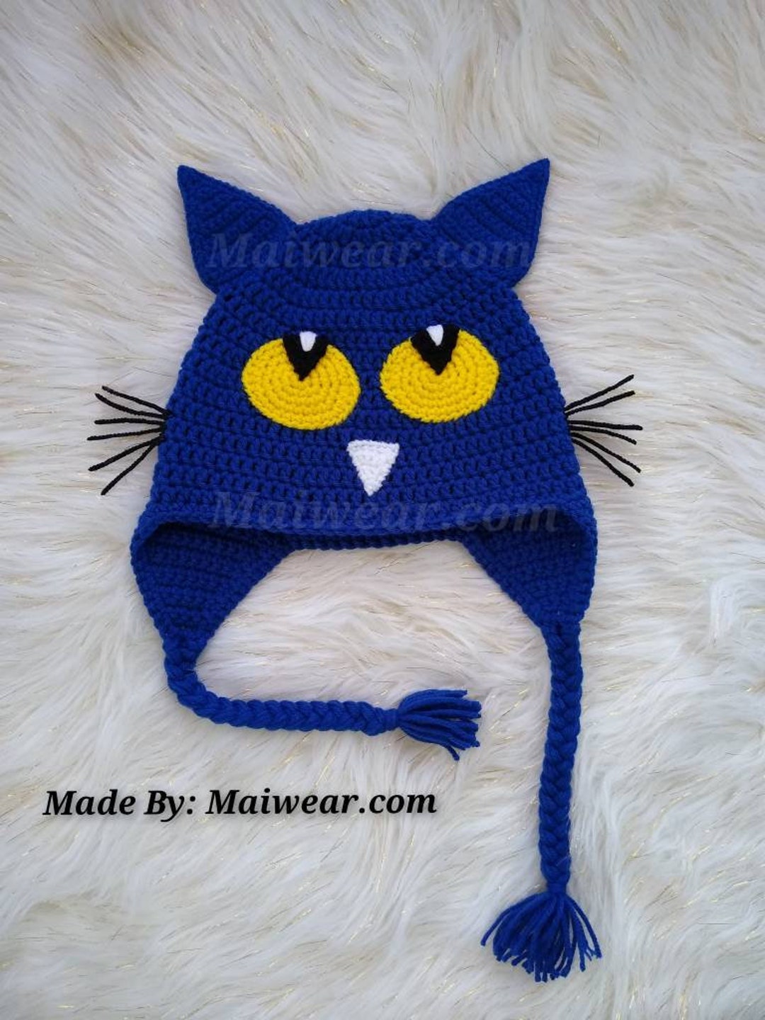 Crochet Blue Cat Hats Inspired - Etsy