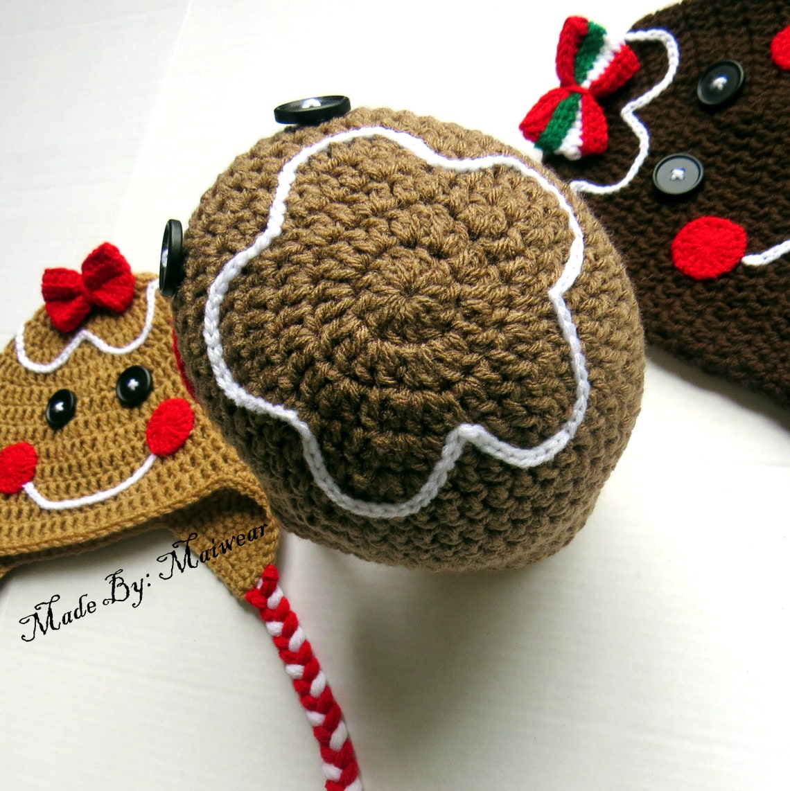 Crochet Gingerbread Hats - Etsy