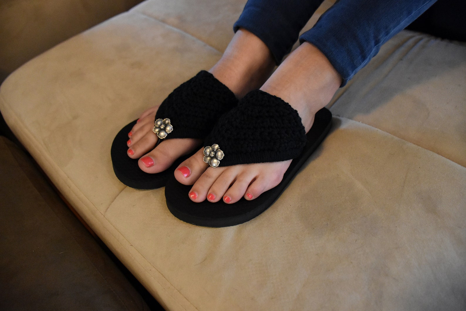 Boho Crochet Flip-flop Pattern - Etsy