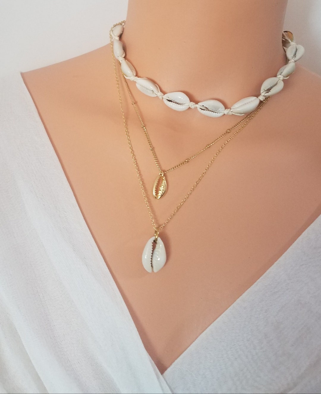 Cowrie Shell Choker Necklace, Cowry Sea Shell, Necklace for Women ...