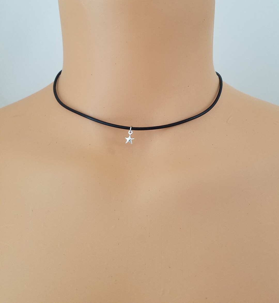 Sterling Silver Star Choker Necklace, Tiny Star Necklace, Dainty ...