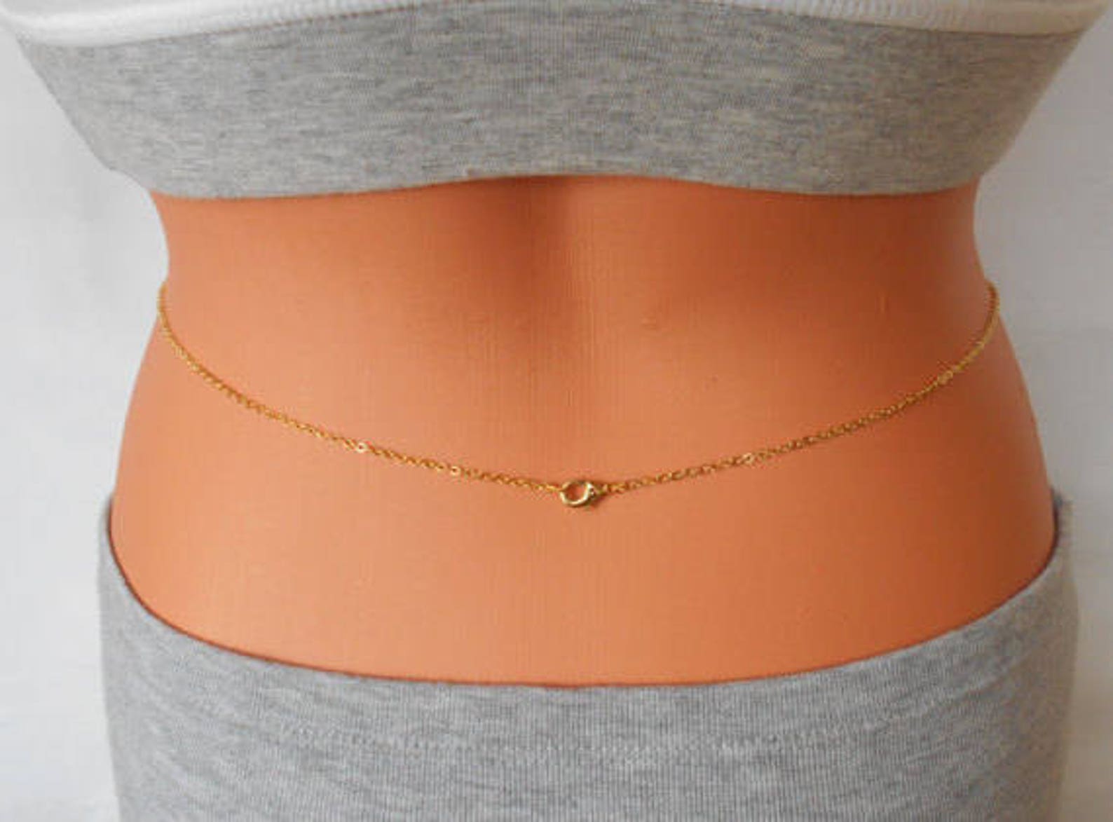 CZ Diamond Body Chain 14K Gold Filled Sterling Silver Gold - Etsy