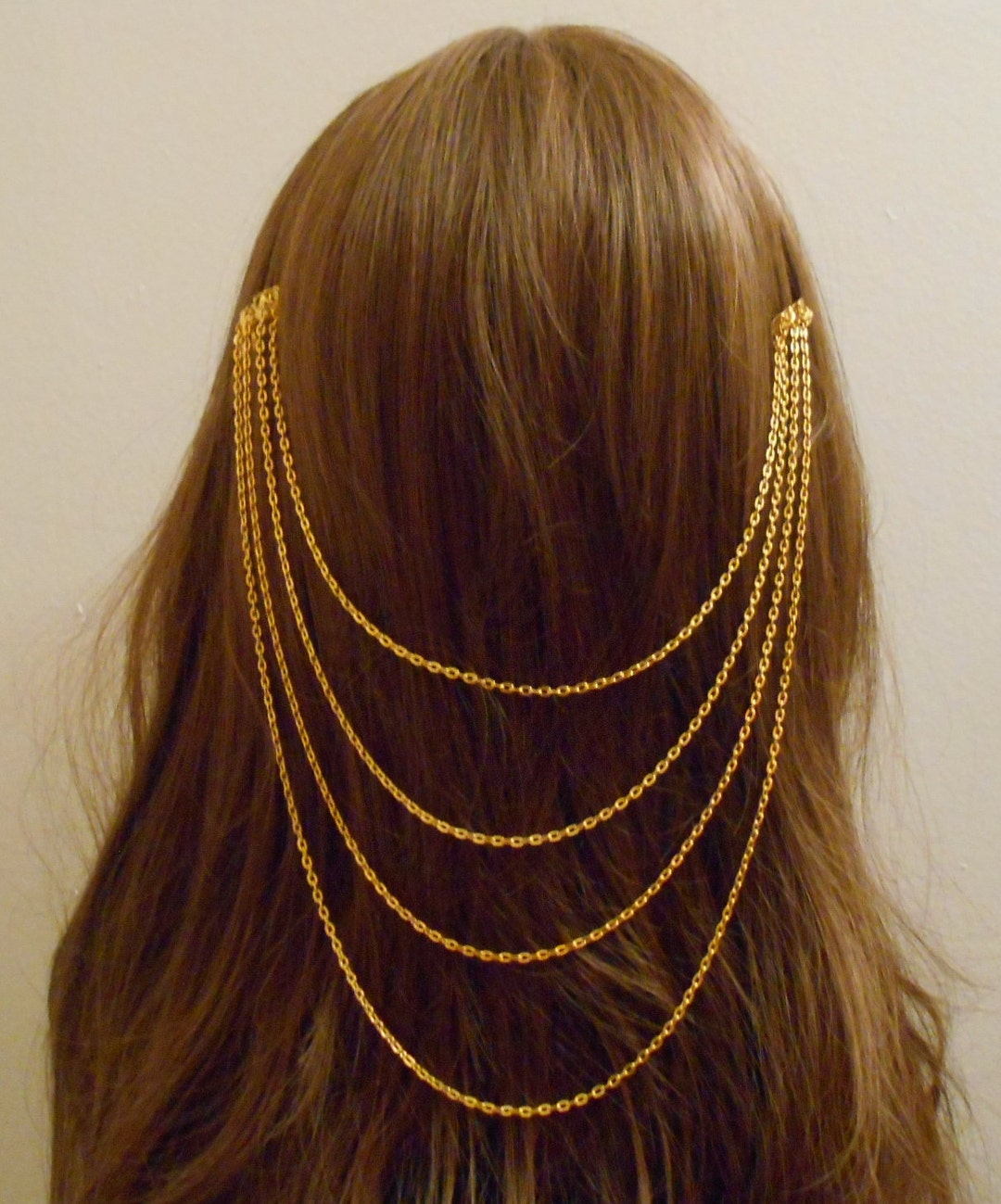 Gold Silver Fringe Tassel, Hair Comb, Hair Cuff, Women Head Hairband ...