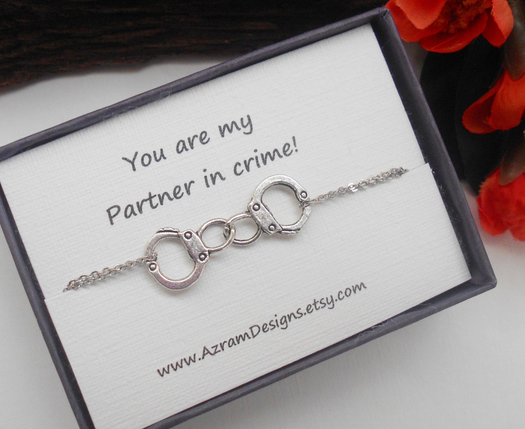 Partners in Crime, Silverhand Cuff, Friendship Bracelet, Linked ...