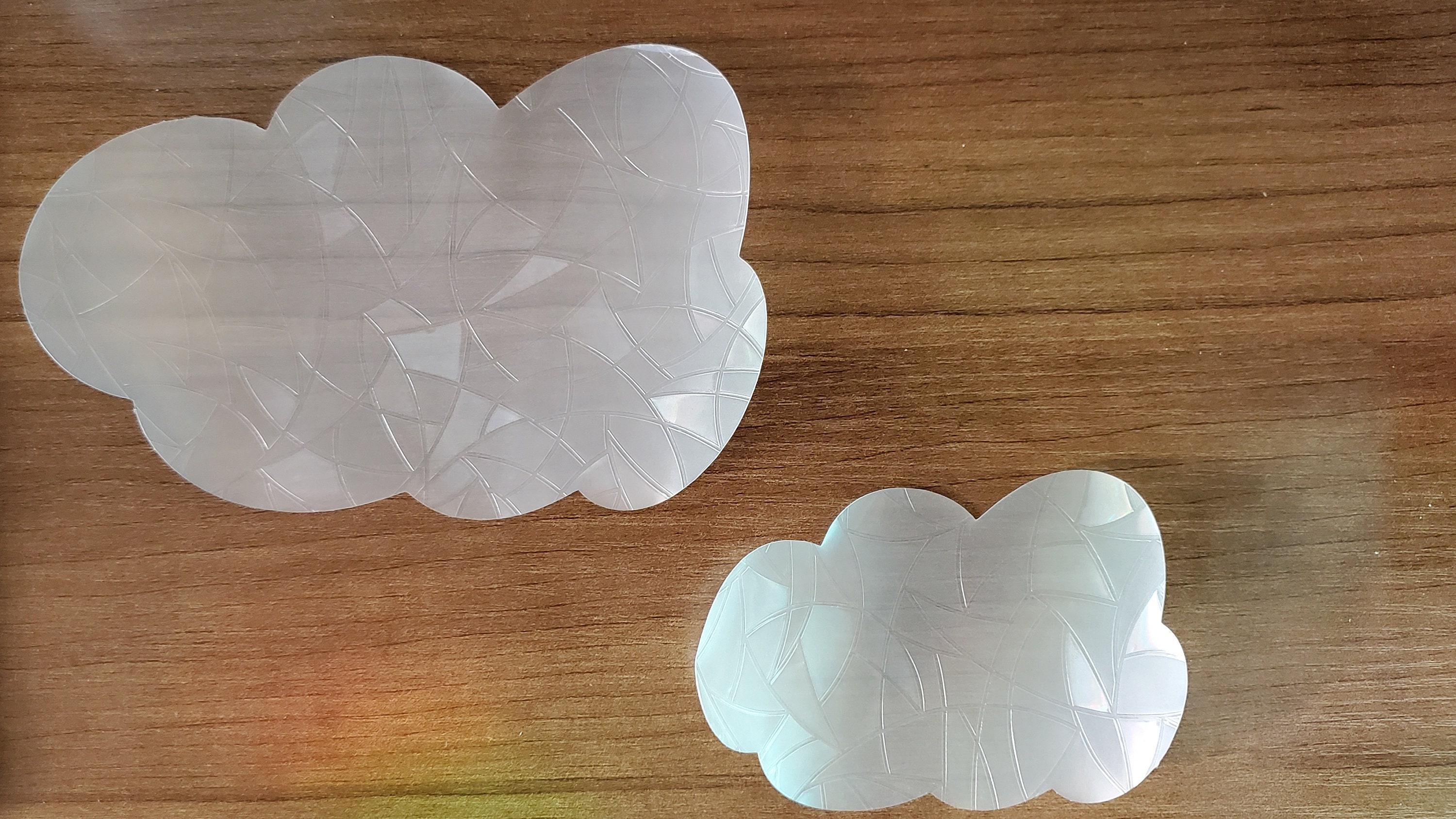 Suncatcher Window Cling Big Cloud and Little Cloud Shapes | Removable ...