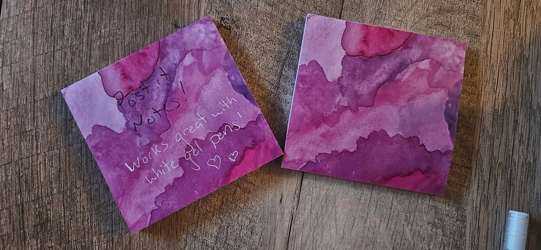 Pink Watercolor Post It Notes - Etsy