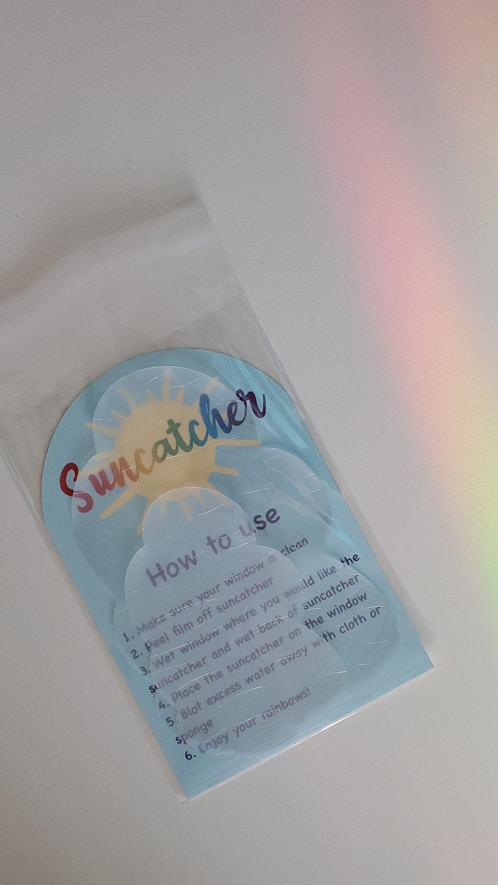 Suncatcher Window Cling Big Cloud and Little Cloud Shapes | Removable ...