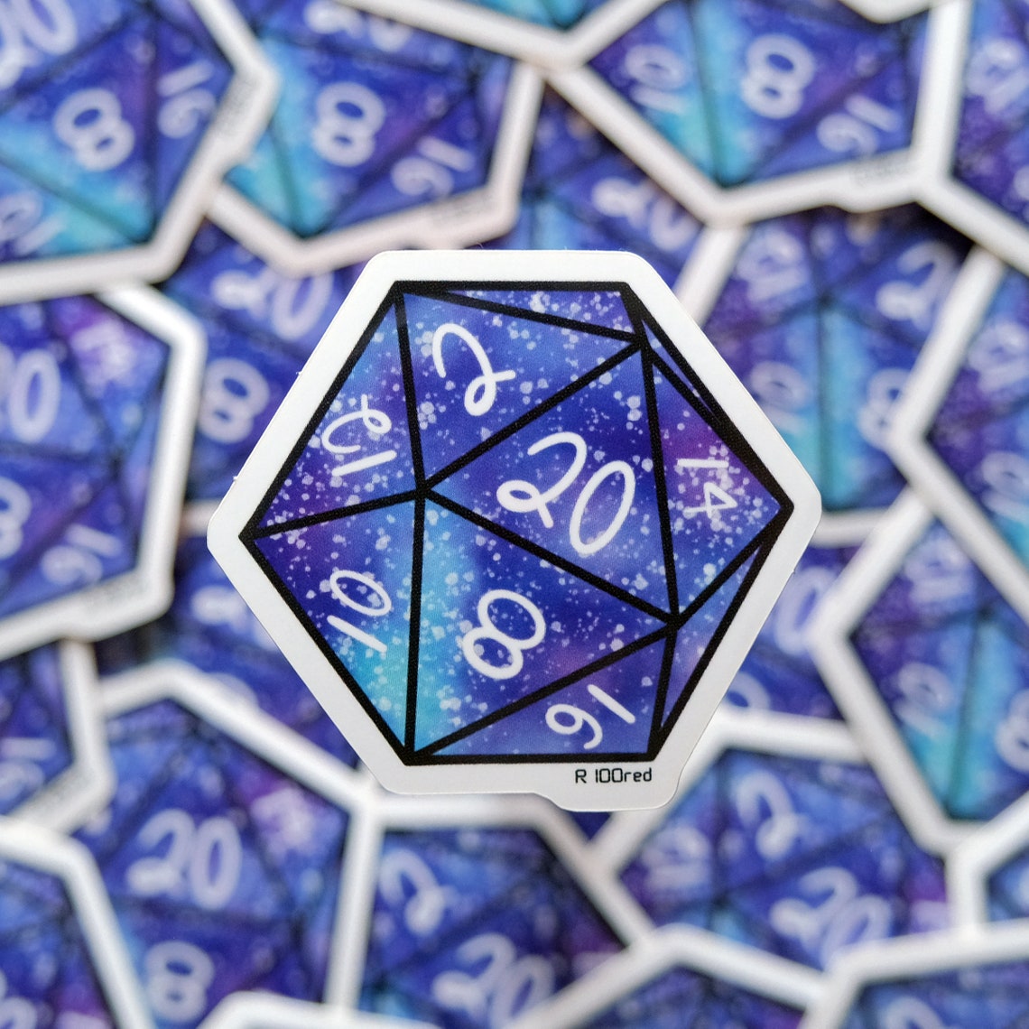 Galaxy D20 Vinyl Sticker Dnd RPG Dungeons and Dragons Waterproof ...