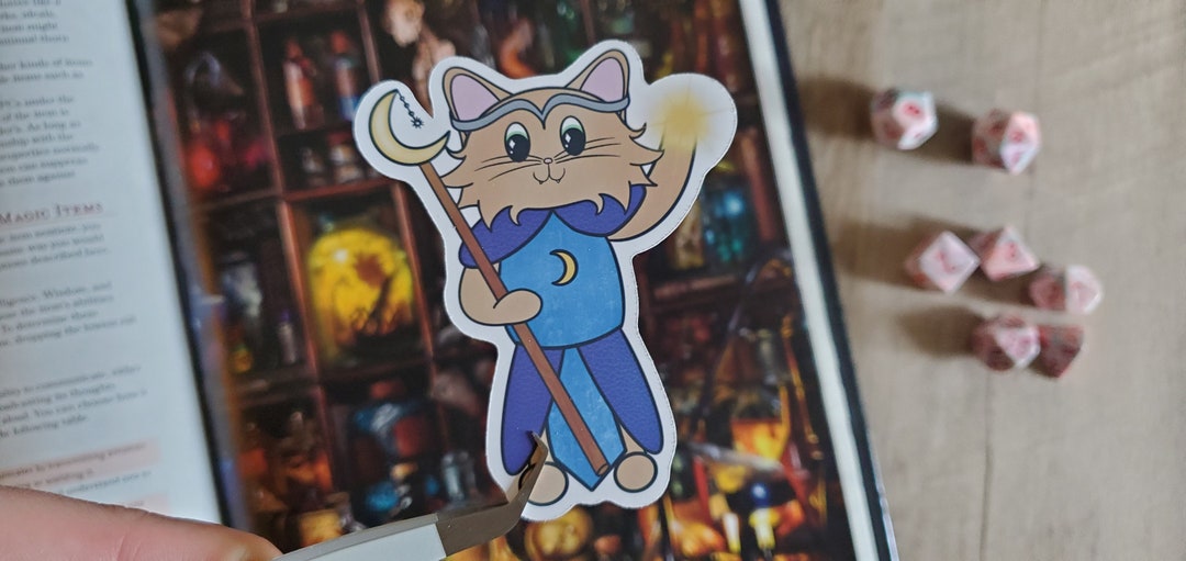 Cleric Cat Sticker | Dungeons and Dragons | D&D | RPG - Etsy