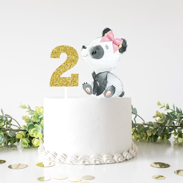 Panda Cake Topper - Etsy