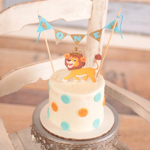Birthday Lion Cake Topper - Etsy