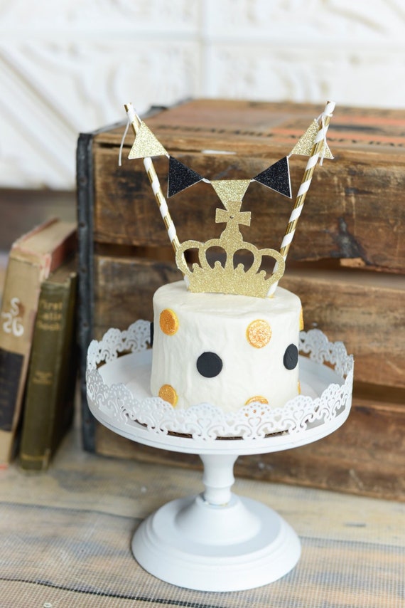 Crown Cake Topper, little prince cake topper, prince cake topper, first ...