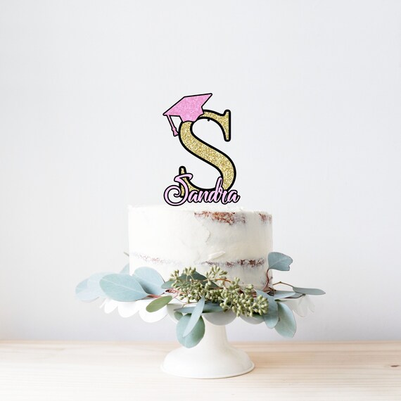 Graduation cake topper, grad cake topper, graduate decoration, prom ...