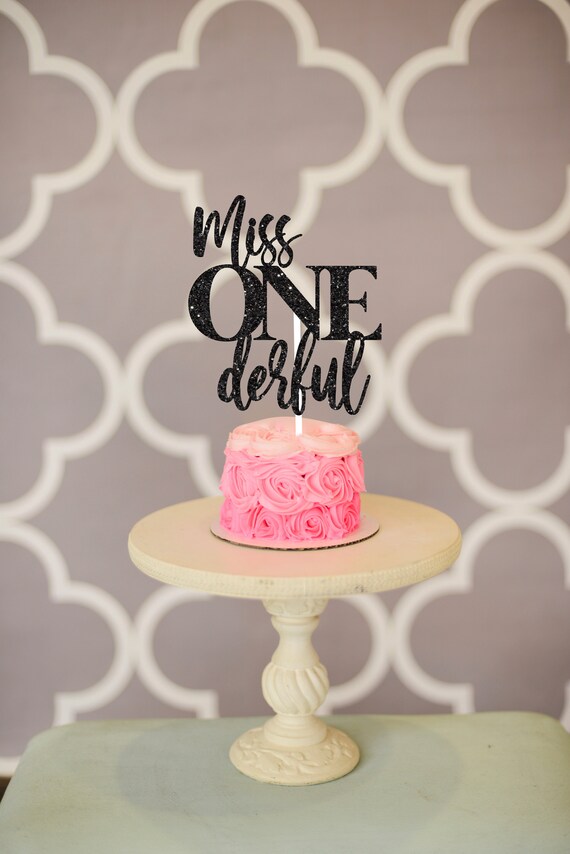 Miss. onederful cake topper, one-derful cake topper, smash cake topper ...