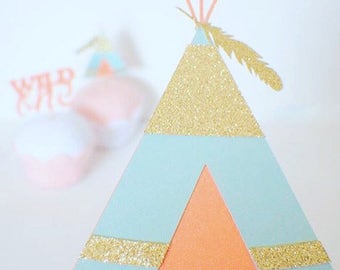 Teepee Cake Topper | Etsy