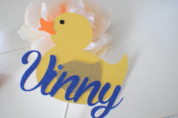 Duck Cake Topper, cake topper, rubber duck cake topper, ducky cake ...