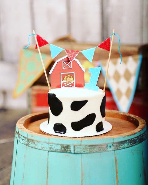 Barnyard Cake Topper, farm cake topper, animal cake topper by ...