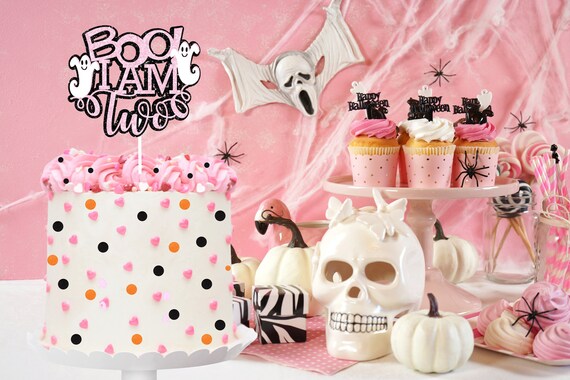 Boo I am two cake topper, Halloween cake topper, cute cake topper ...
