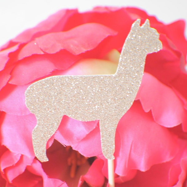 Llama Cupcake Topper - Etsy