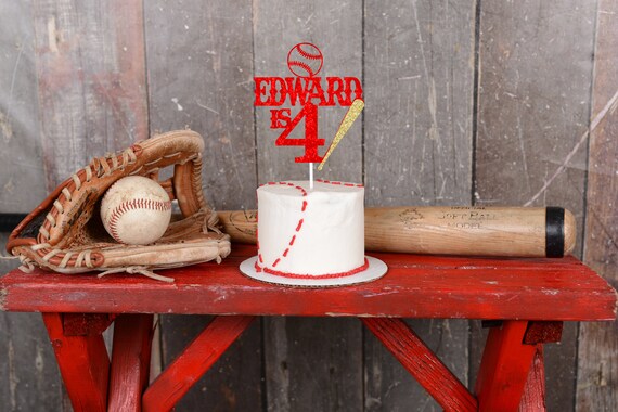 Baseball cake topper, One Cake Topper, Smashcake Topper, First Birthday ...