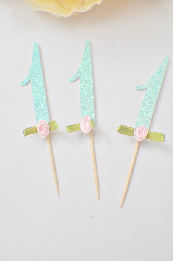 Number Cupcake Toppers, cupcake toppers (12 toppers) by SmashCaked ...