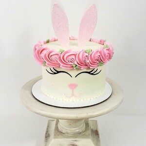 Bunny Face Cake Topper Easter Cake Topper Happy Easter Cake - Etsy