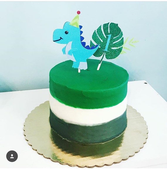 Dinosaur Cake Topper, Custom Dinosaur Cake Topper, T-rex Cake Topper ...