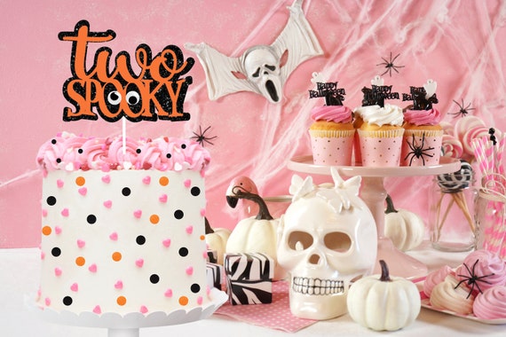 Halloween cake topper, Boo cake topper, halloween party, spooky topper ...