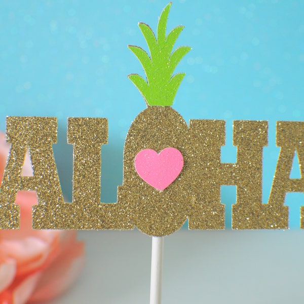 Aloha Cake Topper - Etsy