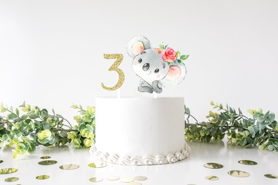 Koala cake topper, Koala topper, Koala party, Moon cake topper ...