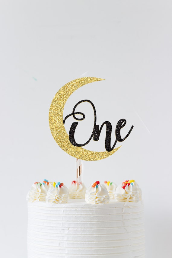 Moon cake topper, star cake topper, cloud cake topper, babyshower cake ...
