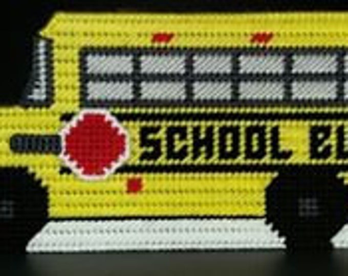 SCHOOL BUS -regular Size Tissue Box Cover - Handmade - Creative Art on ...