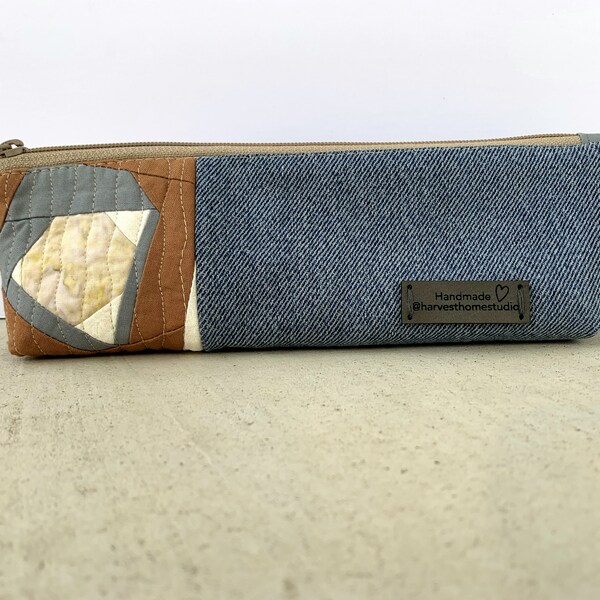 Denim Pencil Case - Etsy