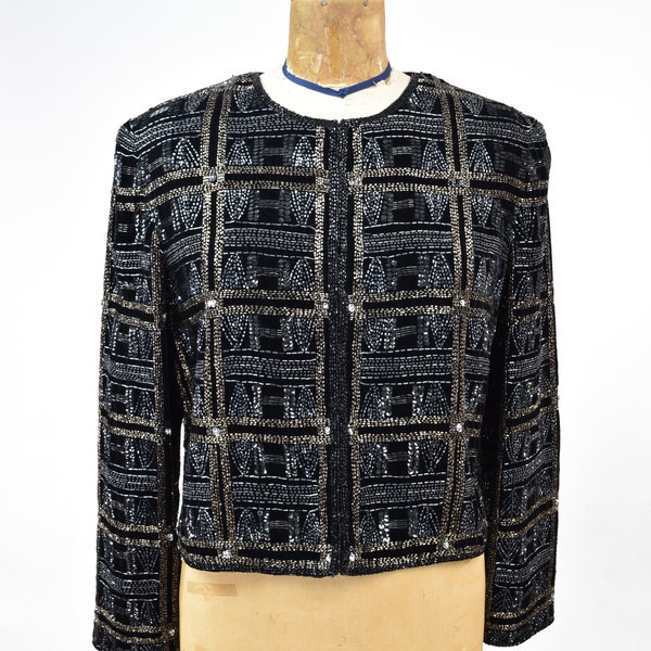 Velvet Beaded Jacket - Etsy
