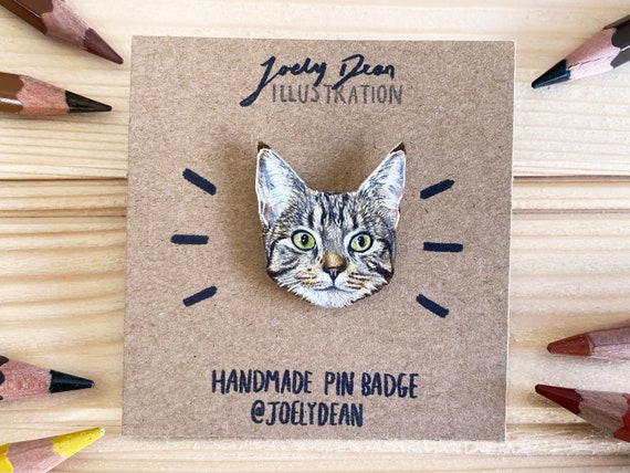 Custom Pet/animal Pin Badge - Etsy UK