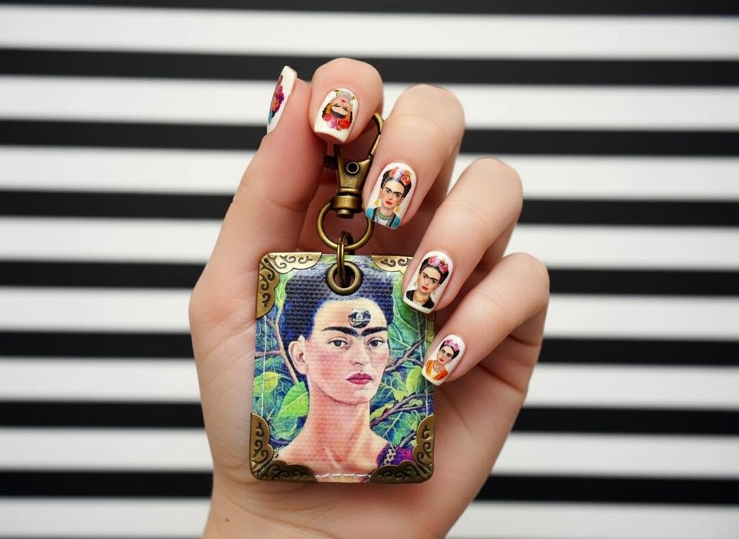 Frida Kahlo Faux Leather Bag Charm Keyring: Novelty Gift - Etsy