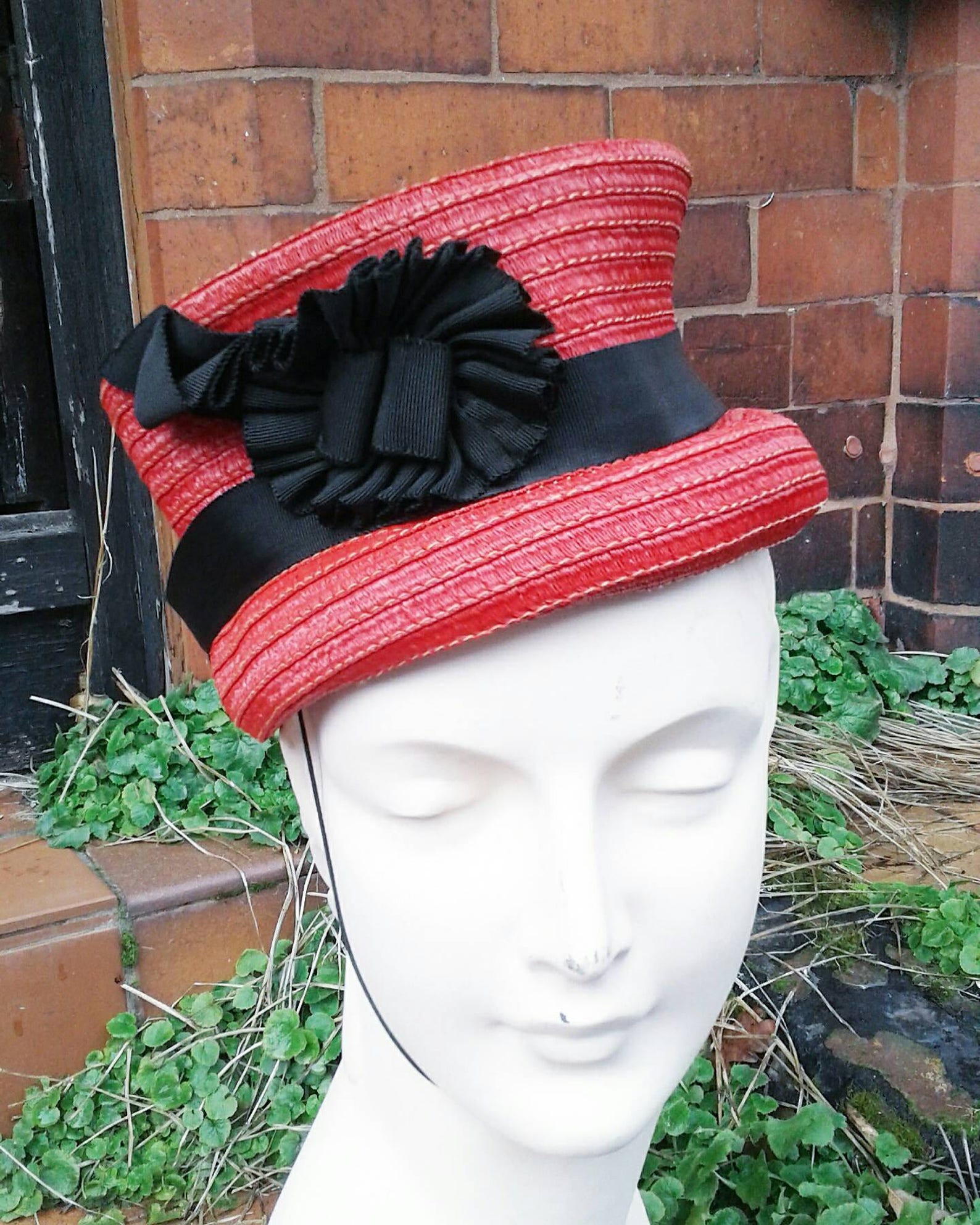Sale Stunning Avant Garde Amazing 1930s 40s Top Hat Tilt Red - Etsy
