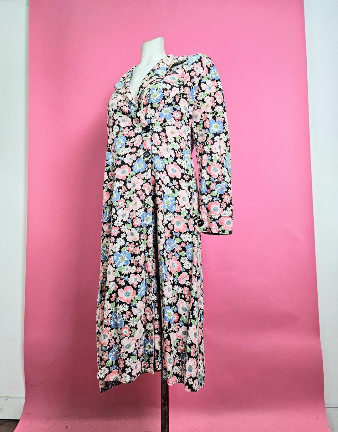 Stunning 1930s Horrockses Early Label Quite Rare Cotton Printed House ...