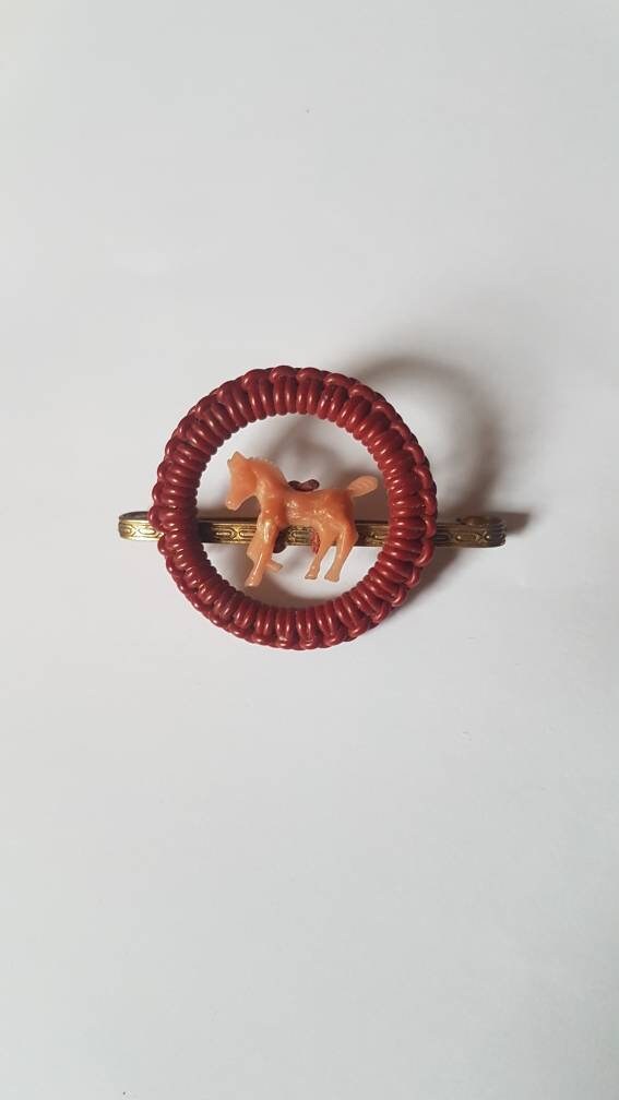 Beautiful 1940s Wirework Red Make Do and Mend Brooch With | Etsy