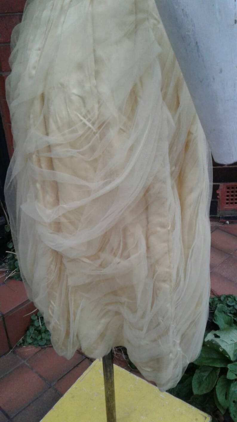 Lovely Pretty Pale Yellow 1950s Tulle Prom Dress It Has - Etsy