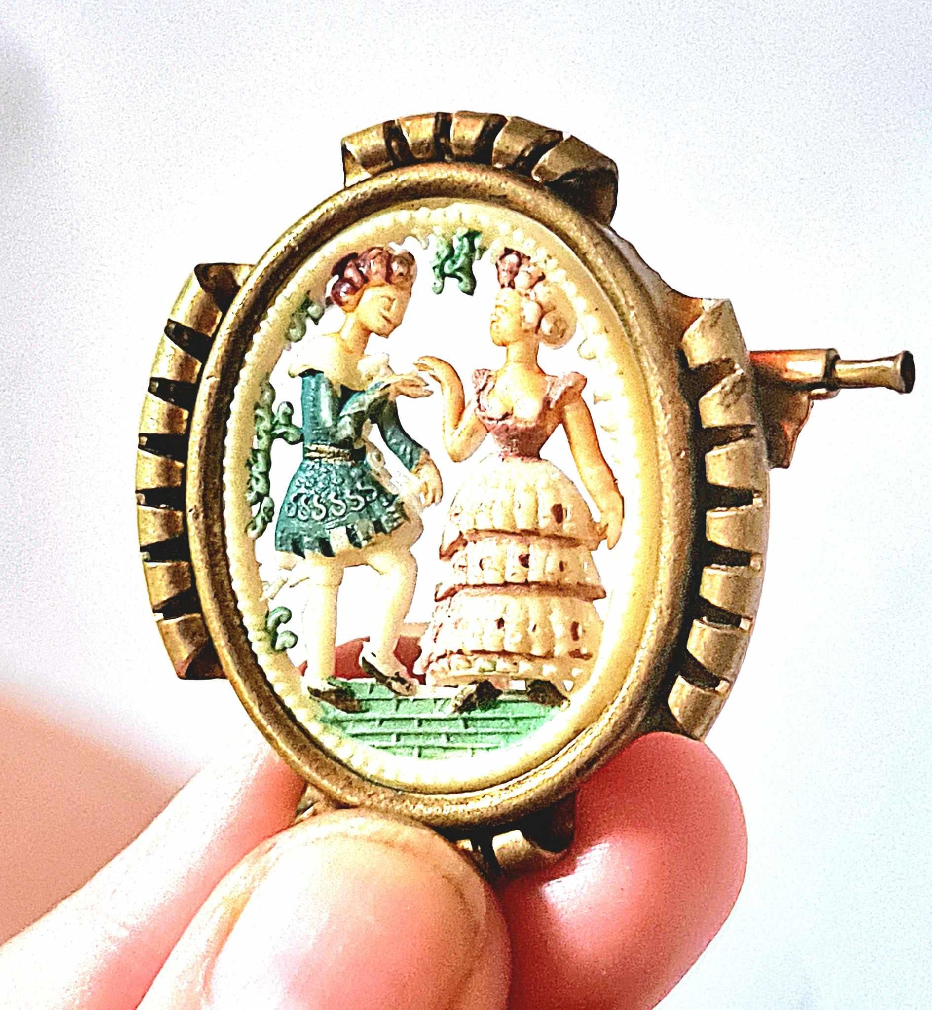 Original 1930s Art Deco Early Plastic Depose Celluloid Lady Man Couple ...