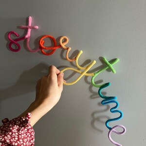 Bright Storytime Wall Sign Reading Corner Art Colorful Book Nook Decor ...