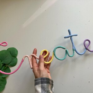 Customizable Pastel Colours Sign for Your Wall - 'create' Your Own ...