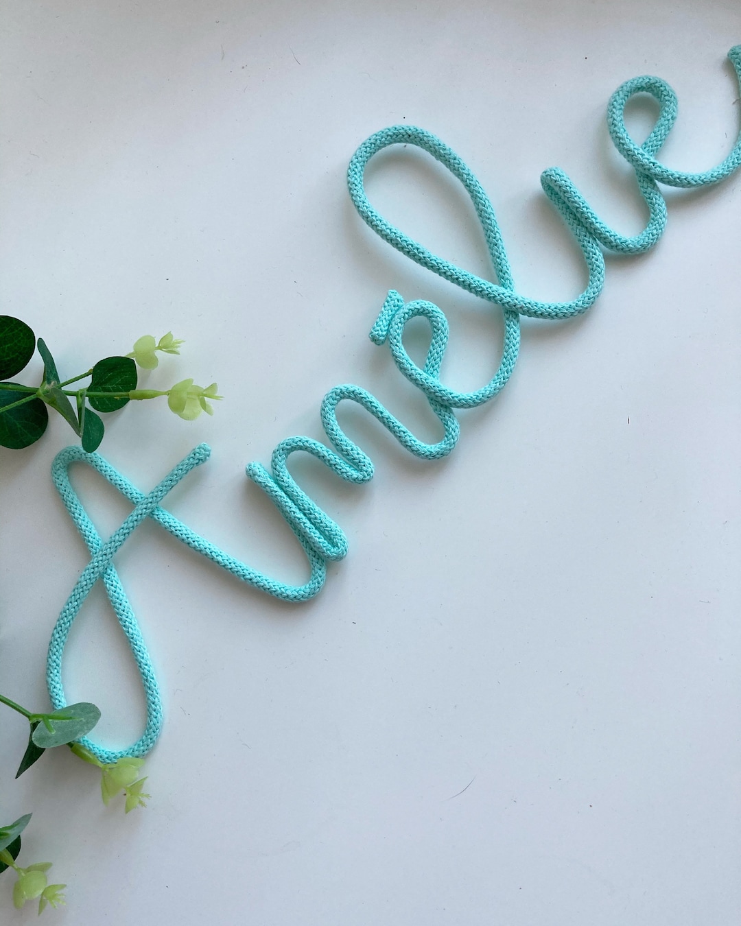 Knitted Wire Words / Names / Quotes Knitted Name Sign, Rope Word - Etsy UK