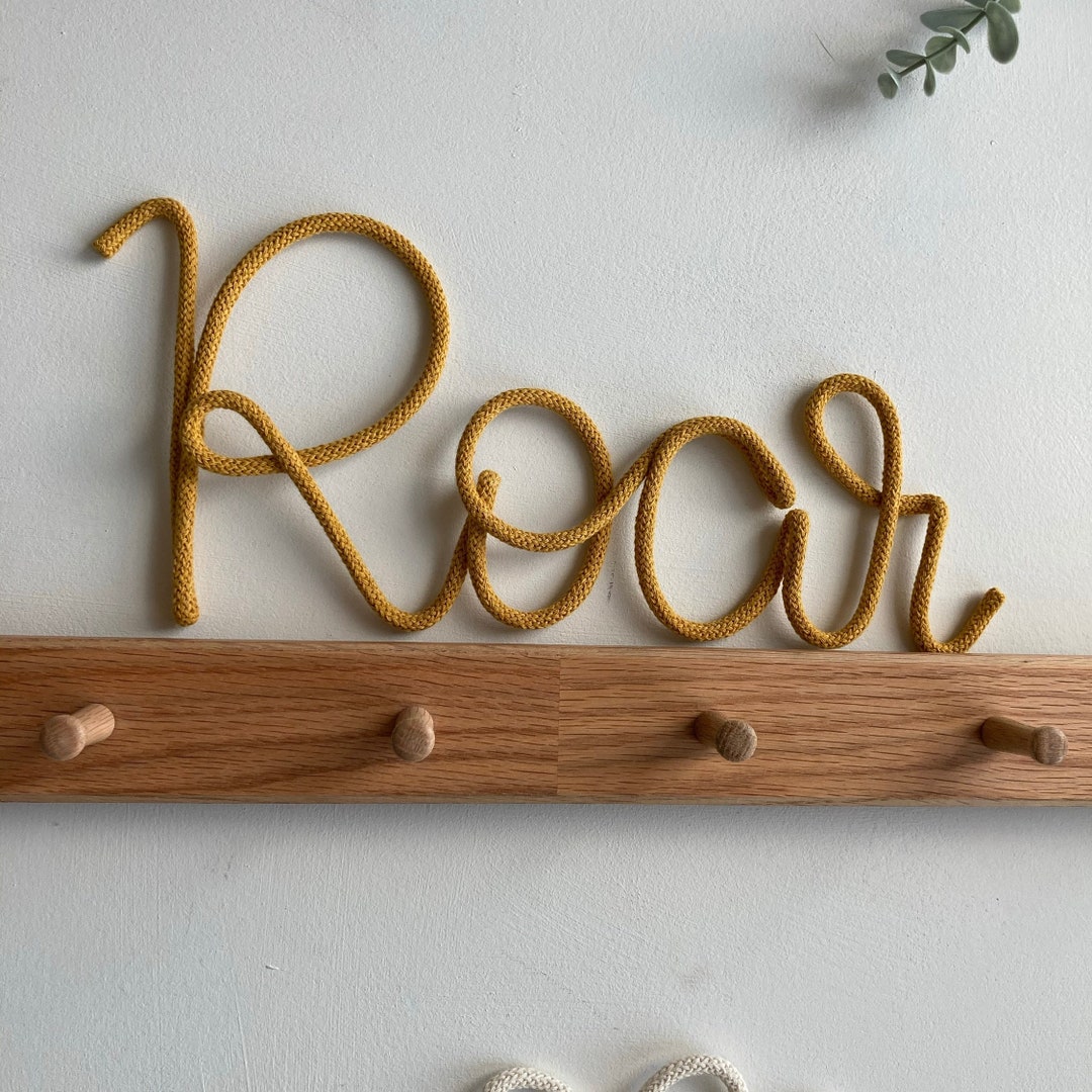 Roar Rope Wire Sign for Dinosaur Kids Bedroom Wild Child - Etsy