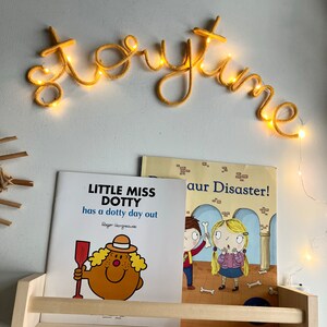Whimsical Story Time Wall Sign - Handcrafted Nursery Decor for Reading ...