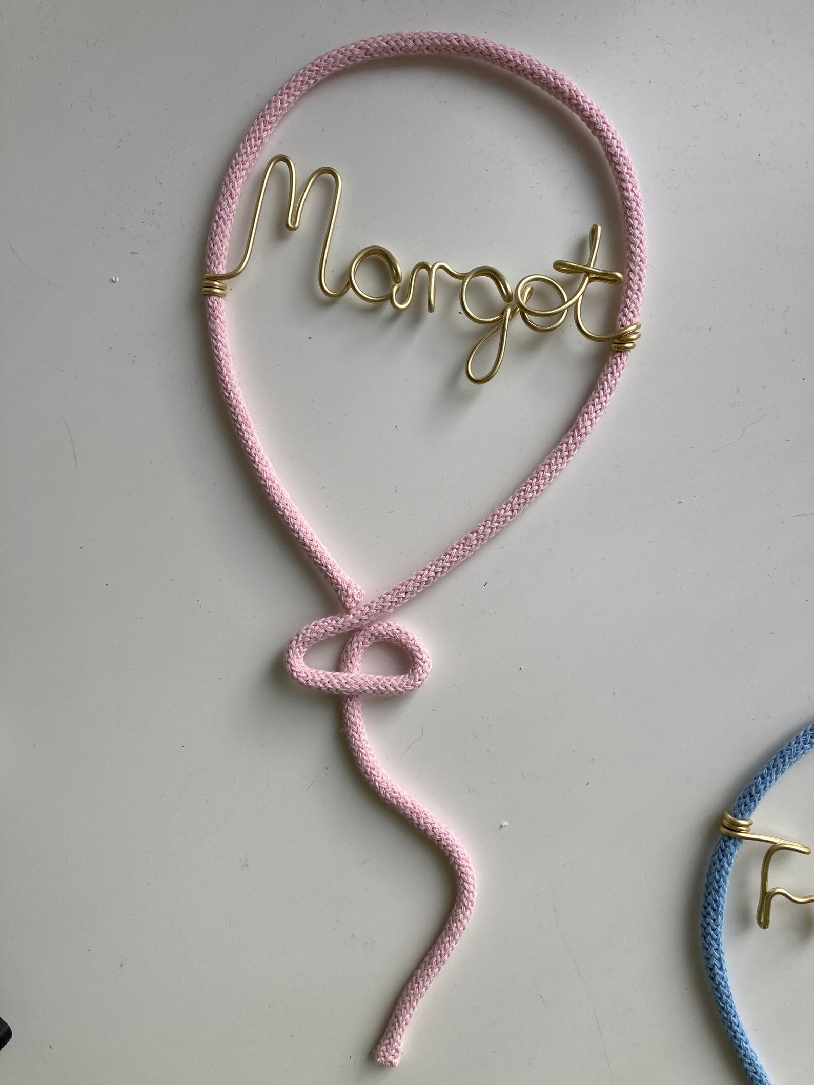 Personalised Knitted Rope Wire Balloons 12 X 5 - Etsy UK